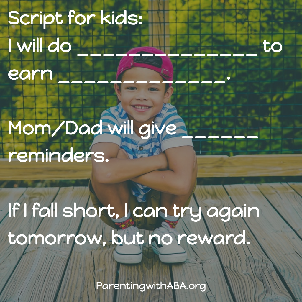 Script for parents | Parenting with ABA