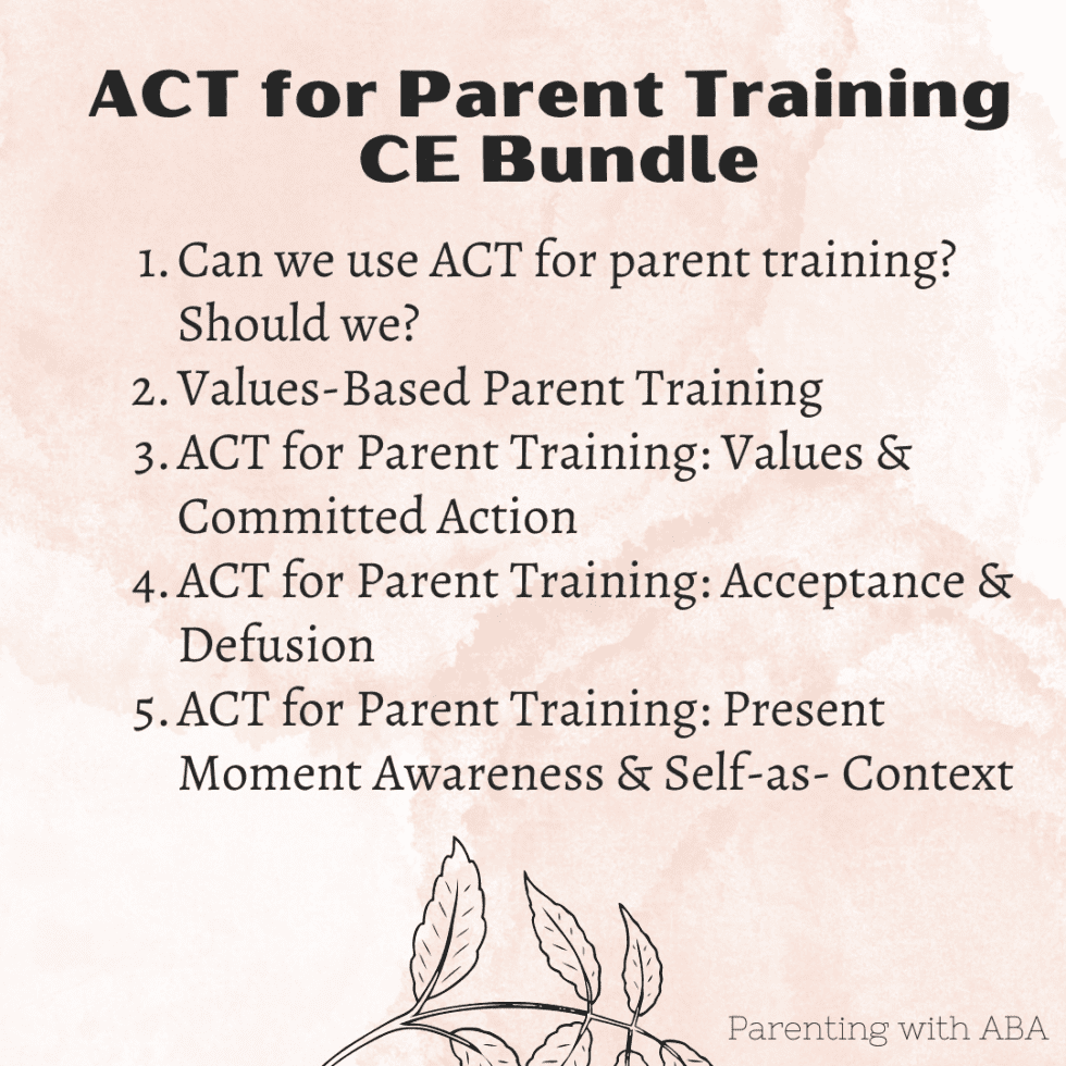 On Demand CEUs | Parenting with ABA