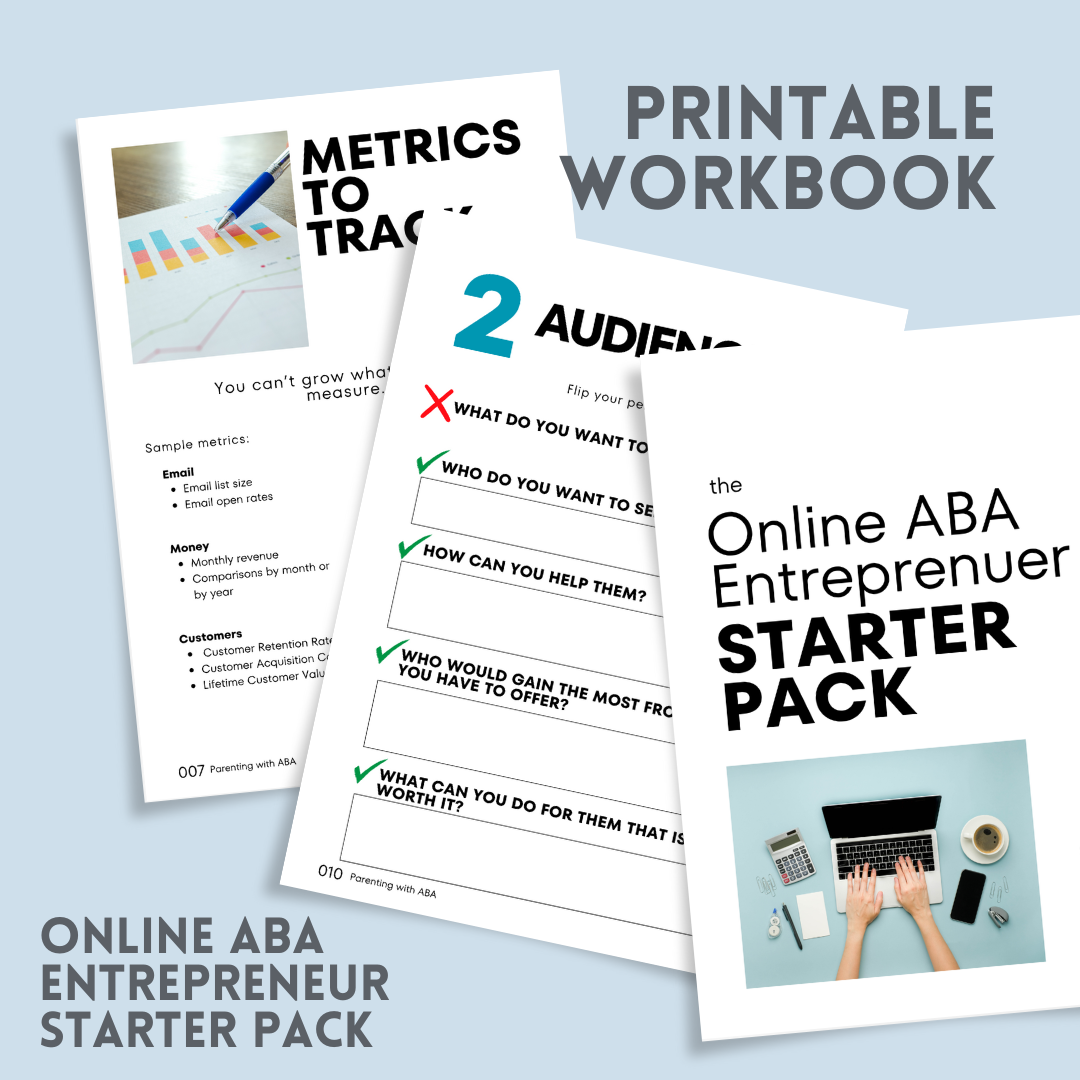 Online ABA Entrepreneur Starter Pack | Parenting with ABA